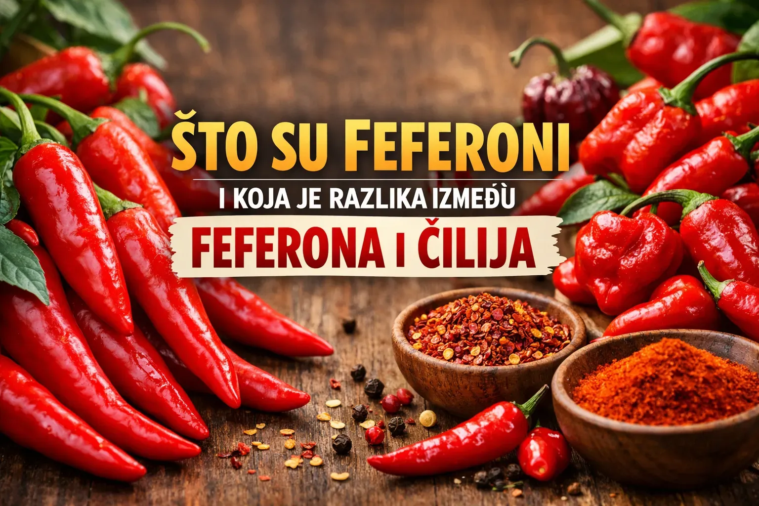 🌶️ Što su Feferoni i Koja je Razlika Između Feferona i Čilija | limun